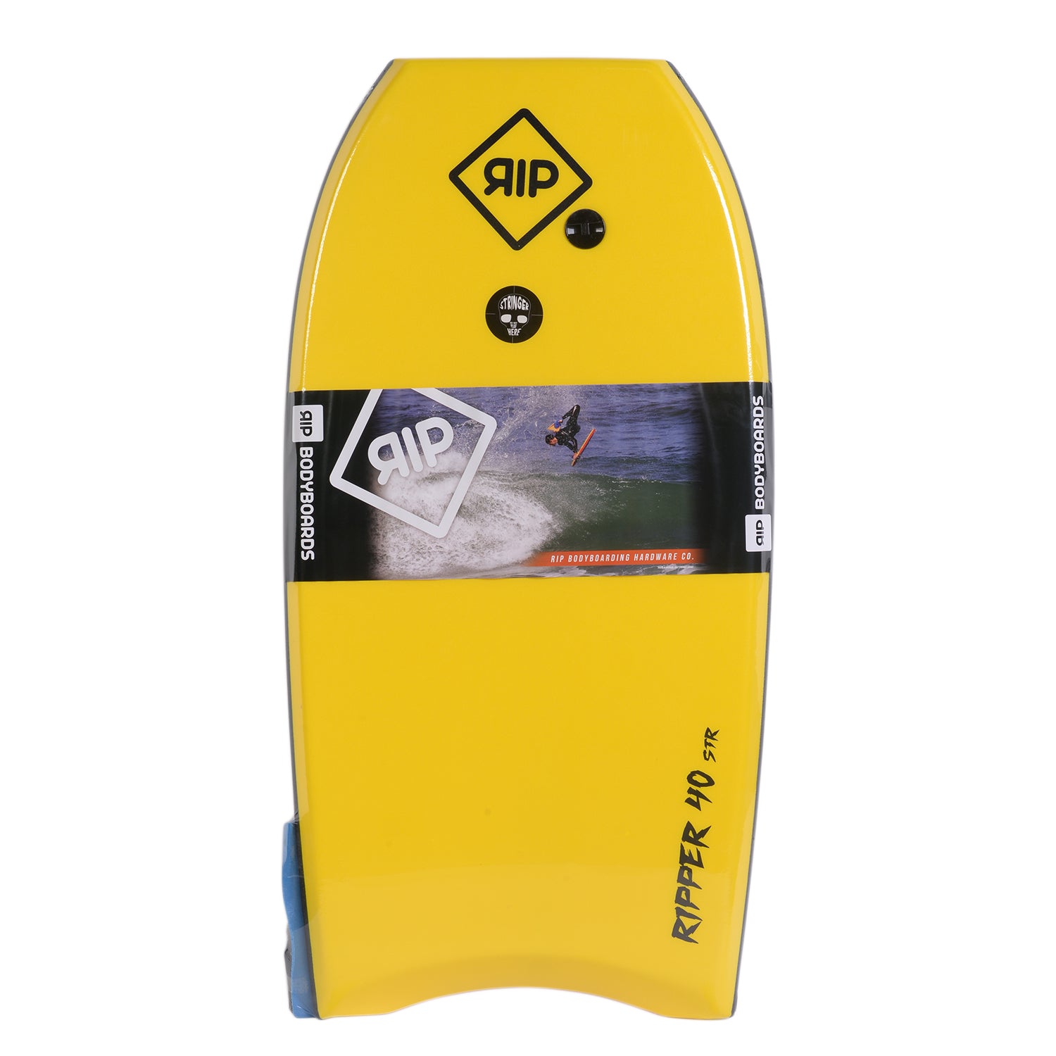 Bodyboard RIP - Ripper Stringer avec leash (EPS) - Yellow / Orange